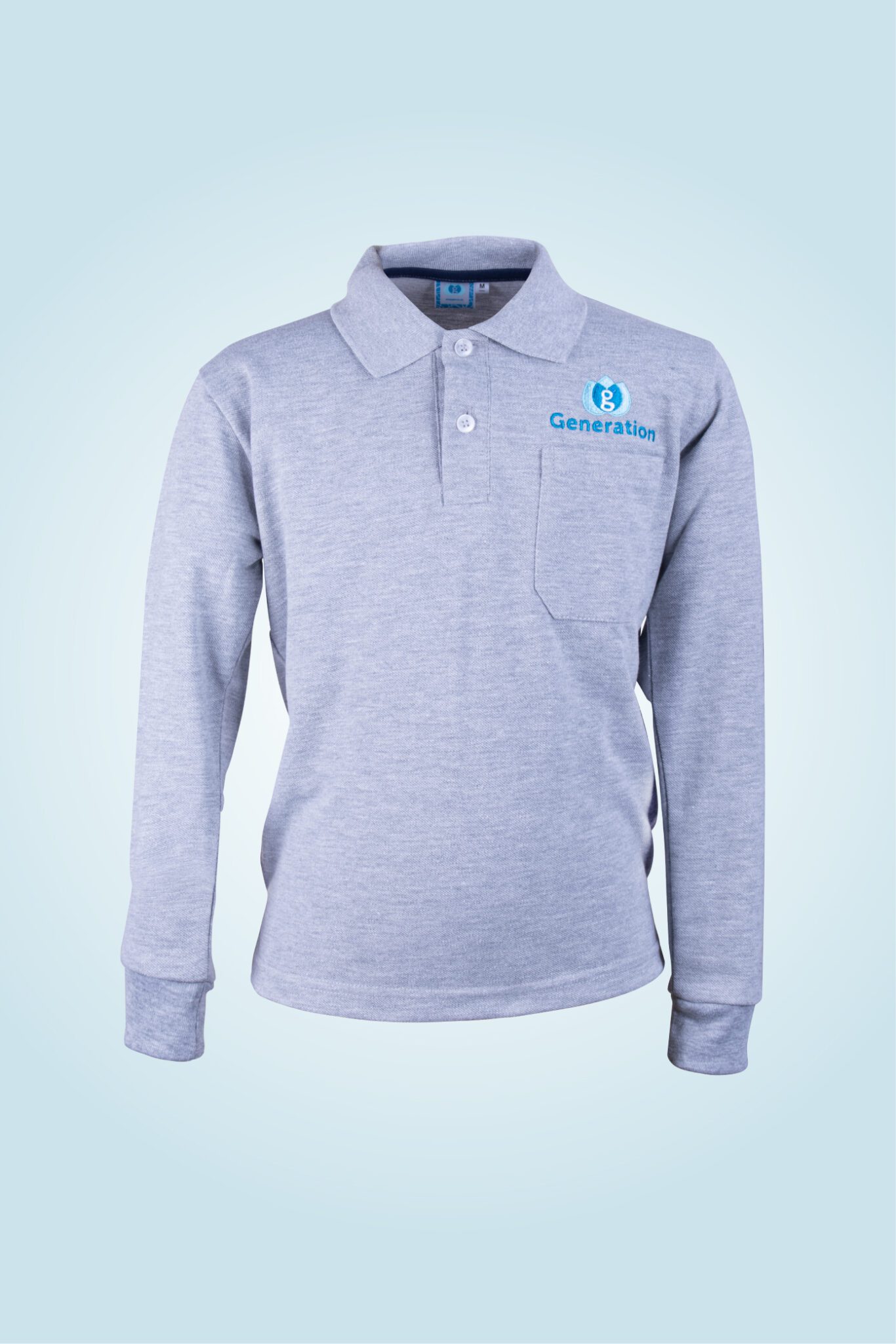 Unisex LS Grey Melange Golfer, Younger Kids - Generation Schools ...