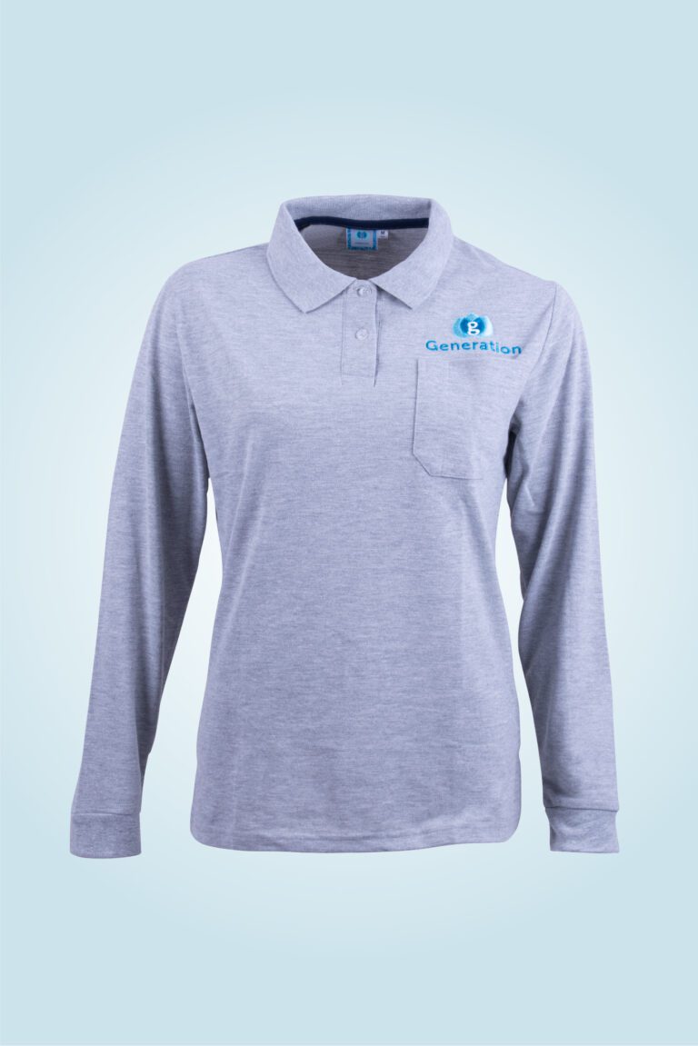 Generation Schools Unisex LS Grey Melange Golfer, Younger Kids ...